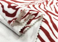 China 210GSM 100% Polyester Velvet Fabric - Zebra Stripes Pattern, 150cm Width for Home Textiles for sale
