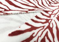 China 210GSM 100% Polyester Velvet Fabric - Zebra Stripes Pattern, 150cm Width for Home Textiles for sale