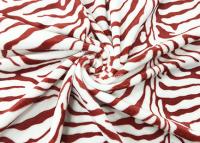 China 210GSM 100% Polyester Velvet Fabric - Zebra Stripes Pattern, 150cm Width for Home Textiles for sale