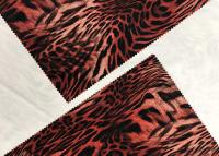 China 260GSM Velboa Polyester Velvet Fabric 150cm Width Tiger Pattern for Women's Dresses for sale