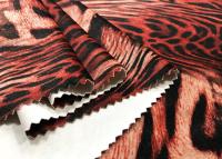 China 260GSM Velboa Polyester Velvet Fabric 150cm Width Tiger Pattern for Women's Dresses for sale