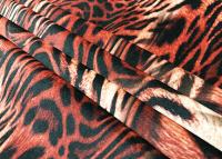 China 260GSM Velboa Polyester Velvet Fabric 150cm Width Tiger Pattern for Women's Dresses for sale