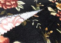 China 240GSM Polyester Velvet Fabric with 6% Spandex - 150cm Width Night Garden Print for Women's Dresses for sale