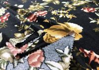 China 240GSM Polyester Velvet Fabric with 6% Spandex - 150cm Width Night Garden Print for Women's Dresses for sale