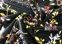 China 240GSM Warp Knitted Polyester Velvet Fabric - Birds & Flowers Pattern, 150cm Width for Women's Dresses for sale
