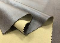 China 400GSM Sepia Brown Polyester Sofa Cushion Fabric 150cm Width with Bronzing Finish for sale
