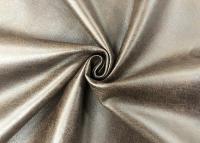 China 400GSM Sepia Brown Polyester Sofa Cushion Fabric 150cm Width with Bronzing Finish for sale