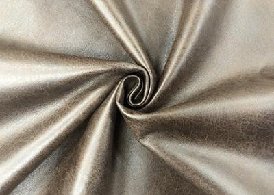 China 400GSM Sepia Brown Polyester Sofa Cushion Fabric 150cm Width with Bronzing Finish for sale