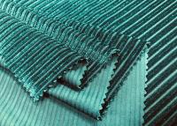 China 200GSM 93% Polyester Corduroy Fabric - 150cm Width Dark Green Upholstery Textile for sale