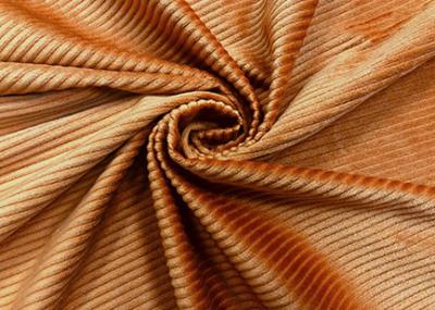 China 230GSM Polyester Corduroy Upholstery Fabric in Ochre Color - 155cm Width for Clothing and Home Textiles for sale