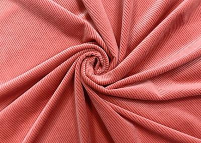China 180GSM 100% Polyester Corduroy Fabric - 160cm Width Salmon Red for Clothing & Home Textiles for sale