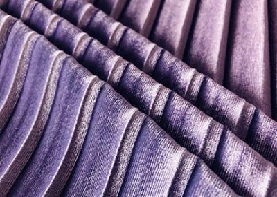 China 290GSM Purple Velvet Fabric 93% Polyester 150cm Width for Women's Skirts and Dresses for sale