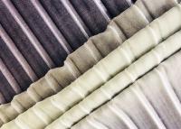 China 290GSM 93% Polyester Printed Pleat Velboa Fabric for Lady Skirt Gradient Lilac 150cm for sale
