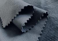 China 220GSM Grey Polyester Corduroy Fabric - 160cm Width Fine Knitting Textile for Home & Accessories for sale