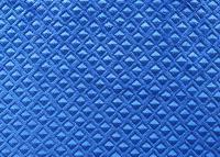 China 200GSM Embossed Velvet Upholstery Fabric - 150cm Width 100% Polyester Prussian Blue for sale