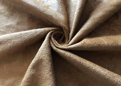 China 130GSM 100% Polyester Brushed Suede Fabric - 150cm Width Brown Textile for Clothing & Upholstery for sale