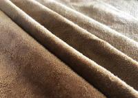 China 130GSM 100% Polyester Brushed Suede Fabric - 150cm Width Brown Textile for Clothing & Upholstery for sale