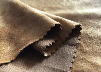 China 130GSM 100% Polyester Brushed Suede Fabric - 150cm Width Brown Textile for Clothing & Upholstery for sale