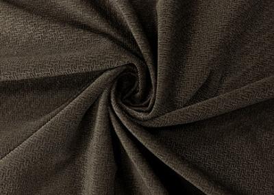 China 165GSM Super Soft Stretch Burnout Velvet Fabric - 150cm Width T-Grain Dark Brown for Menswear & Home Textiles for sale