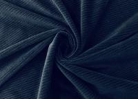China Black Stripes Micro Velvet Fabric 240GSM 100% Polyester 150cm Width for Garments and Textiles for sale