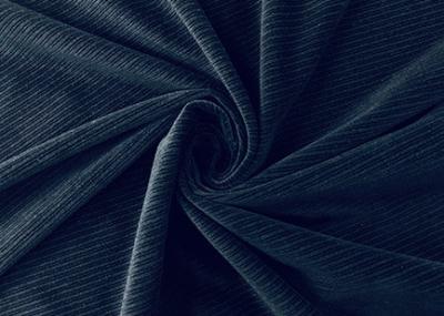 China Black Stripes Micro Velvet Fabric 240GSM 100% Polyester 150cm Width for Garments and Textiles for sale