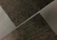 China 210GSM Micro Velvet Fabric - 100% Polyester Cross Pattern Brown Material 150cm Width for sale