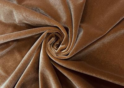 China 320GSM 92% Polyester Micro Velvet Fabric 160cm Width Bronze for Home Textile for sale