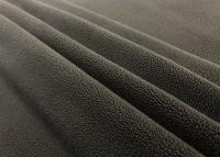 China 330GSM 92% Polyester 8% Spandex Anti Pilling Micro Velvet Fabric Olive Green 160cm for sale