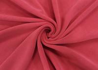 China 420GSM Anti Pilling Micro Velvet Fabric Rose Red 92 Polyester 8 Spandex for Toys Home Textile for sale