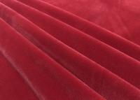 China 240GSM Stretch Velvet Fabric 92% Polyester 8% Spandex 160cm Width Dark Red Textile Material for sale