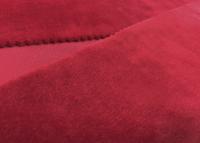 China 240GSM Stretch Velvet Fabric 92% Polyester 8% Spandex 160cm Width Dark Red Textile Material for sale