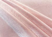 China Stretchy Micro Velvet Fabric 160cm Width 330GSM Misty Rose Polyester Spandex Blend for sale