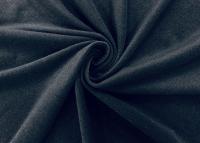 China Dark Green Brushed Knit Fabric 85% Polyester 230GSM 150cm Width Stretch Textile Material for sale