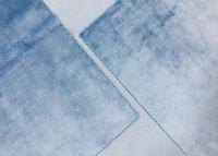 China 210GSM 100% Polyester Plush Fabric for Toys - 150CM Width Blue Color Warp Knitted Material for sale