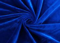 China 250GSM Royal Blue Plush Fabric - 100% Polyester Textile for Toys and Home Decor, 150cm Width for sale