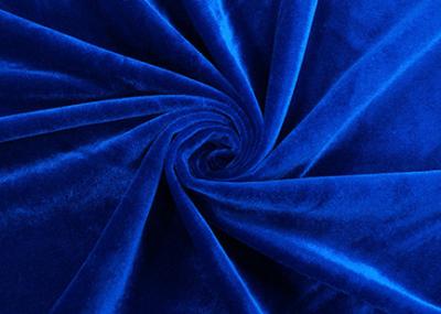 China 250GSM Royal Blue Plush Fabric - 100% Polyester Textile for Toys and Home Decor, 150cm Width for sale