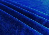 China 250GSM Royal Blue Plush Fabric - 100% Polyester Textile for Toys and Home Decor, 150cm Width for sale