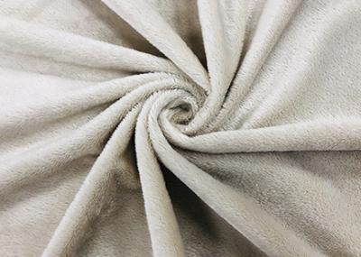 China 220GSM 100% Polyester Plush Fabric for Stuffed Animals - 160cm Width Beige Material for sale