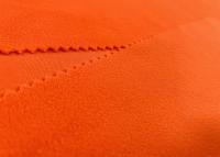 China 240GSM Soft 100% Polyester DWR Fabric Fluorescent Orange 160cm Width for Accessories for sale
