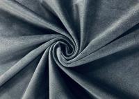 China Soft 100 Percent Polyester Micro Velvet Fabric 240GSM for Home Textile Grey for sale