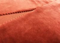 China 205GSM Brick Red Polyester Plush Fabric 160cm Width for Toys and Textiles for sale