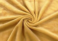China 230GSM 100% Polyester Plush Fabric - 150cm Width, Jasmine Yellow for Toys and Textiles for sale