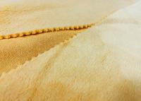 China 230GSM 100% Polyester Plush Fabric - 150cm Width, Jasmine Yellow for Toys and Textiles for sale