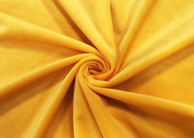 China 210GSM 100% Polyester Plush Fabric Golden Yellow 160cm Width for Toys and Textiles for sale