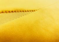 China 210GSM 100% Polyester Plush Fabric Golden Yellow 160cm Width for Toys and Textiles for sale