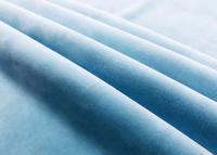 China 340GSM Plush Polyester Spandex Velvet Fabric 160cm Width Baby Blue for Toys and Textiles for sale