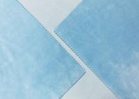 China 340GSM Plush Polyester Spandex Velvet Fabric 160cm Width Baby Blue for Toys and Textiles for sale
