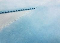 China 340GSM Plush Polyester Spandex Velvet Fabric 160cm Width Baby Blue for Toys and Textiles for sale