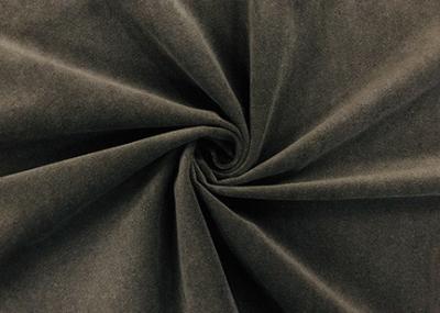 China 240GSM Dark Brown DWR Polyester Brushed Fabric - 160cm Width for Home Textiles & Accessories for sale