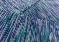 China 240GSM 92% Polyester 8% Spandex Weft Knitting Fabric - 160cm Width Blue Green for Activewear for sale